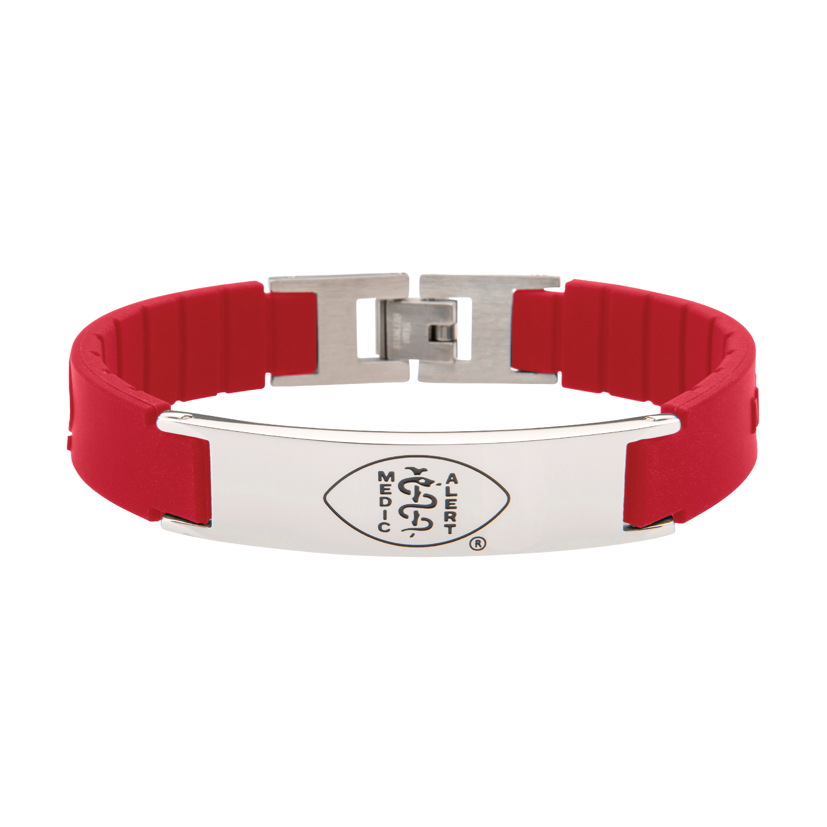 QR Code Elite Silicone Medical ID Bracelet - Red | MedicAlert Foundation
