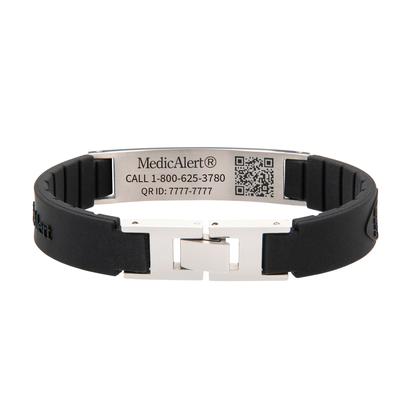 QR Code Elite Silicone Medical ID Bracelet | MedicAlert Foundation