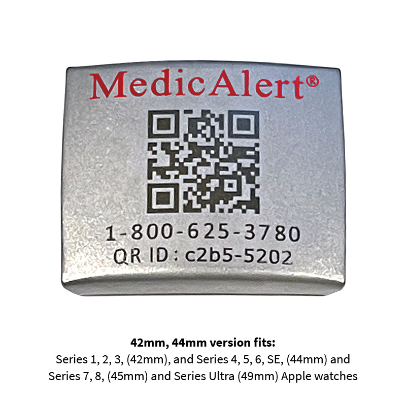 QR Code Medical ID for Apple and Garmin Watch 42MM, 44MM | MedicAlert ...
