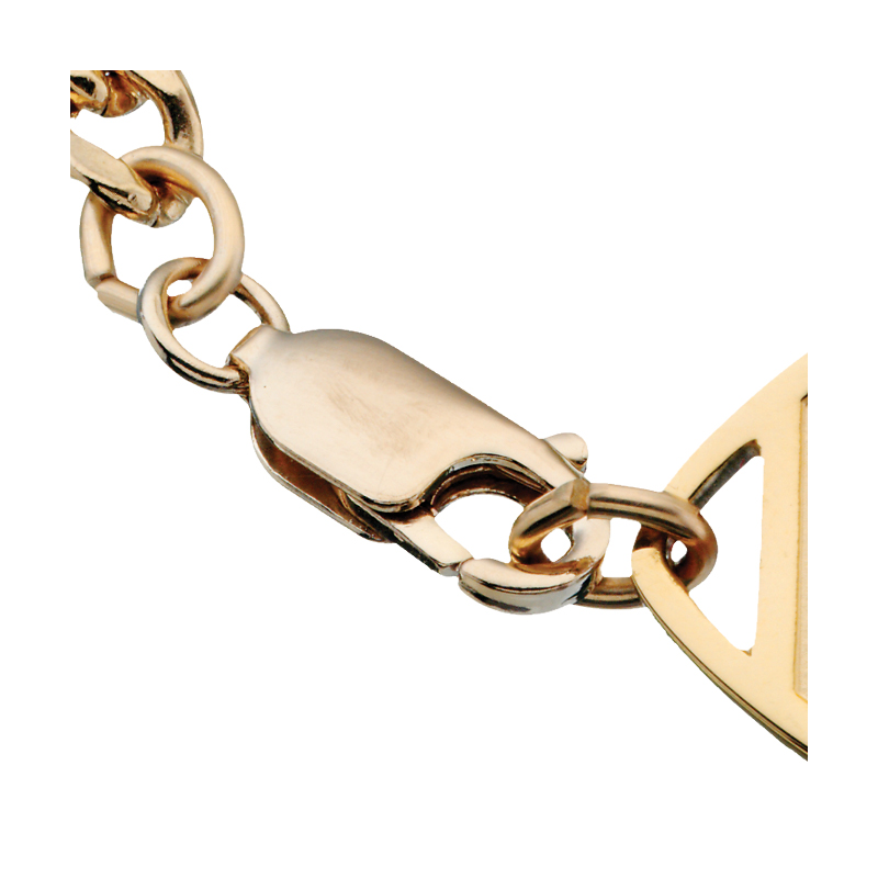 Classic Embossed Medical ID Bracelet 10k Gold | MedicAlert Foundation