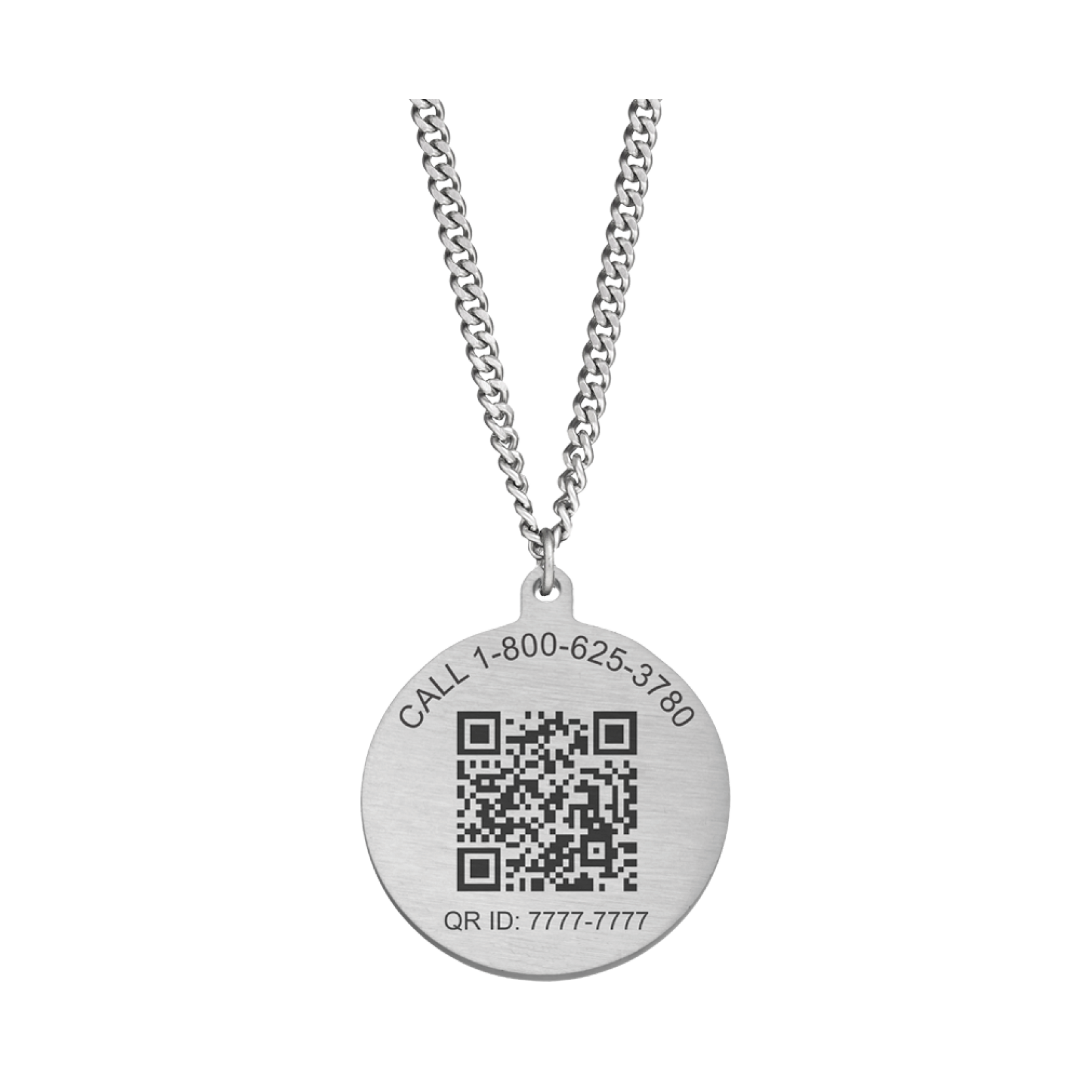 QR Code Classic Ball Chain Medical ID Necklace | MedicAlert Foundation