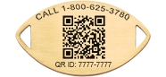 QR Code Classic Embossed Medical ID Bracelet 10k Gold | MedicAlert ...